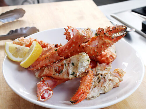 Grilled Crab Legs with Garlic Butter – Foodland Super Market