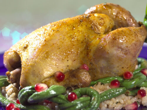 Roy’s Curry Roasted Game Hen with Fried Garlic Rice – Foodland Super Market