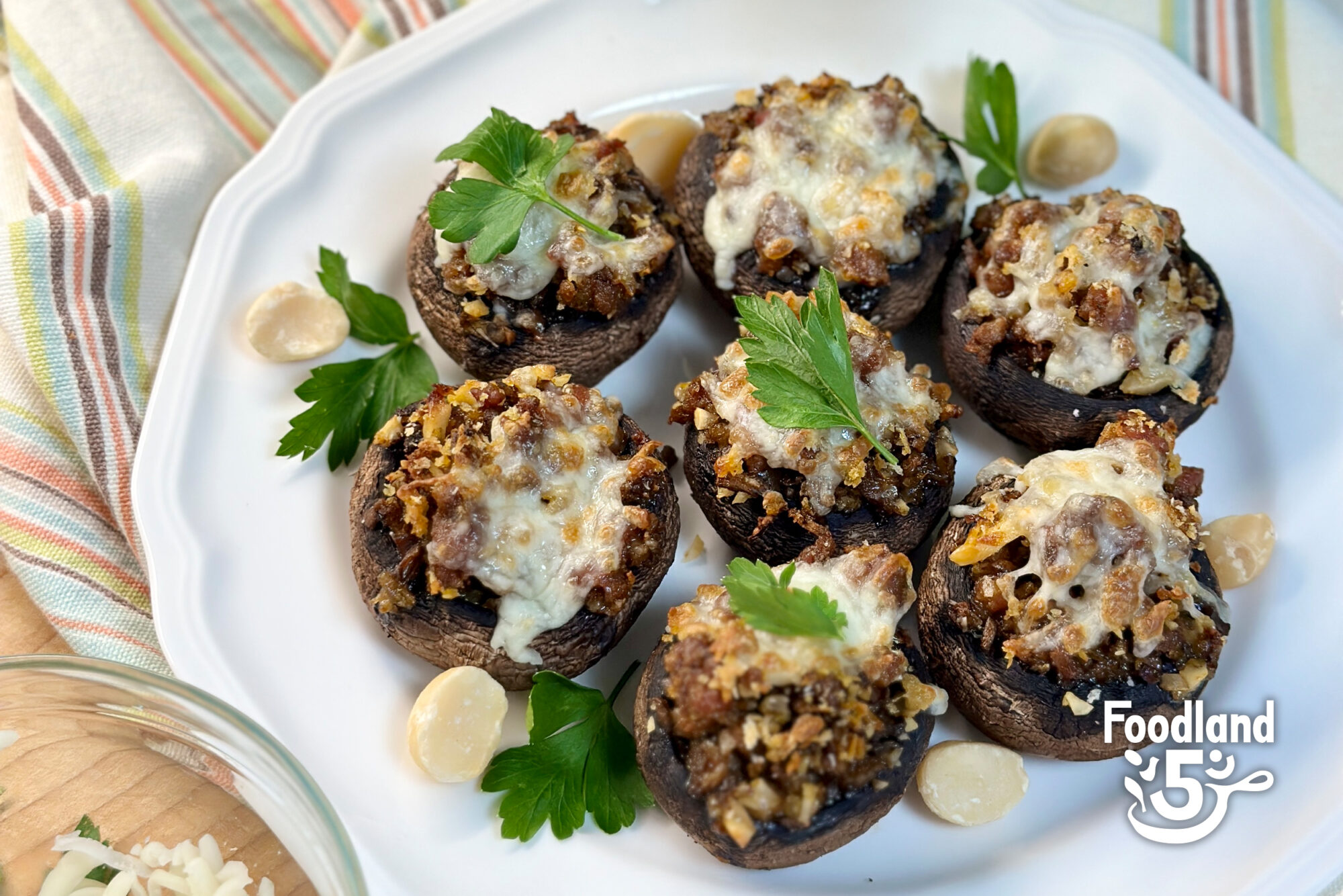 Sausage and Macadamia Nut Stuffed Mushrooms – Foodland Super Market